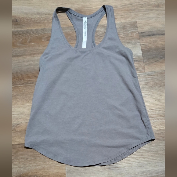 lululemon athletica | Tops | Lululemon Racerback Basic Gray Casual Gym ...